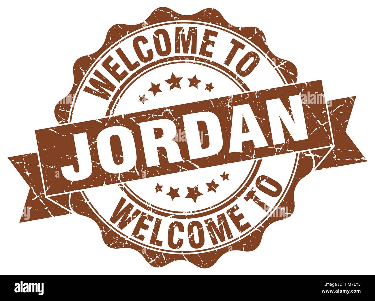 Jordan round ribbon seal Stock Vector Image & Art - Alamy