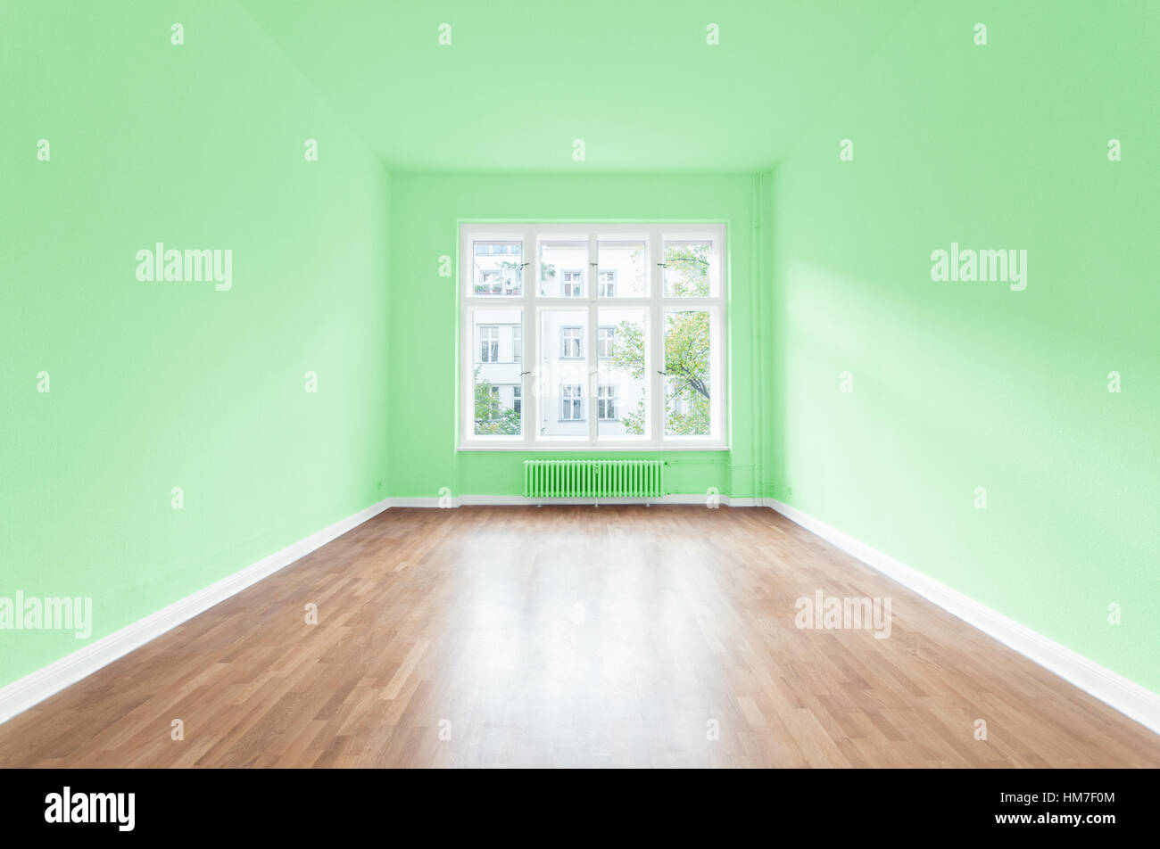 new empty room , new painted / colored walls Stock Photo - Alamy