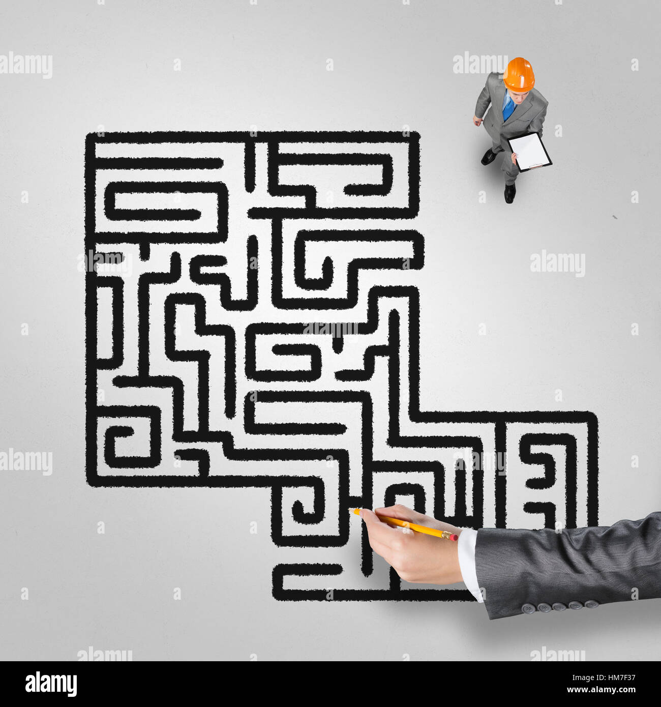 Finding right problem solution Stock Photo - Alamy
