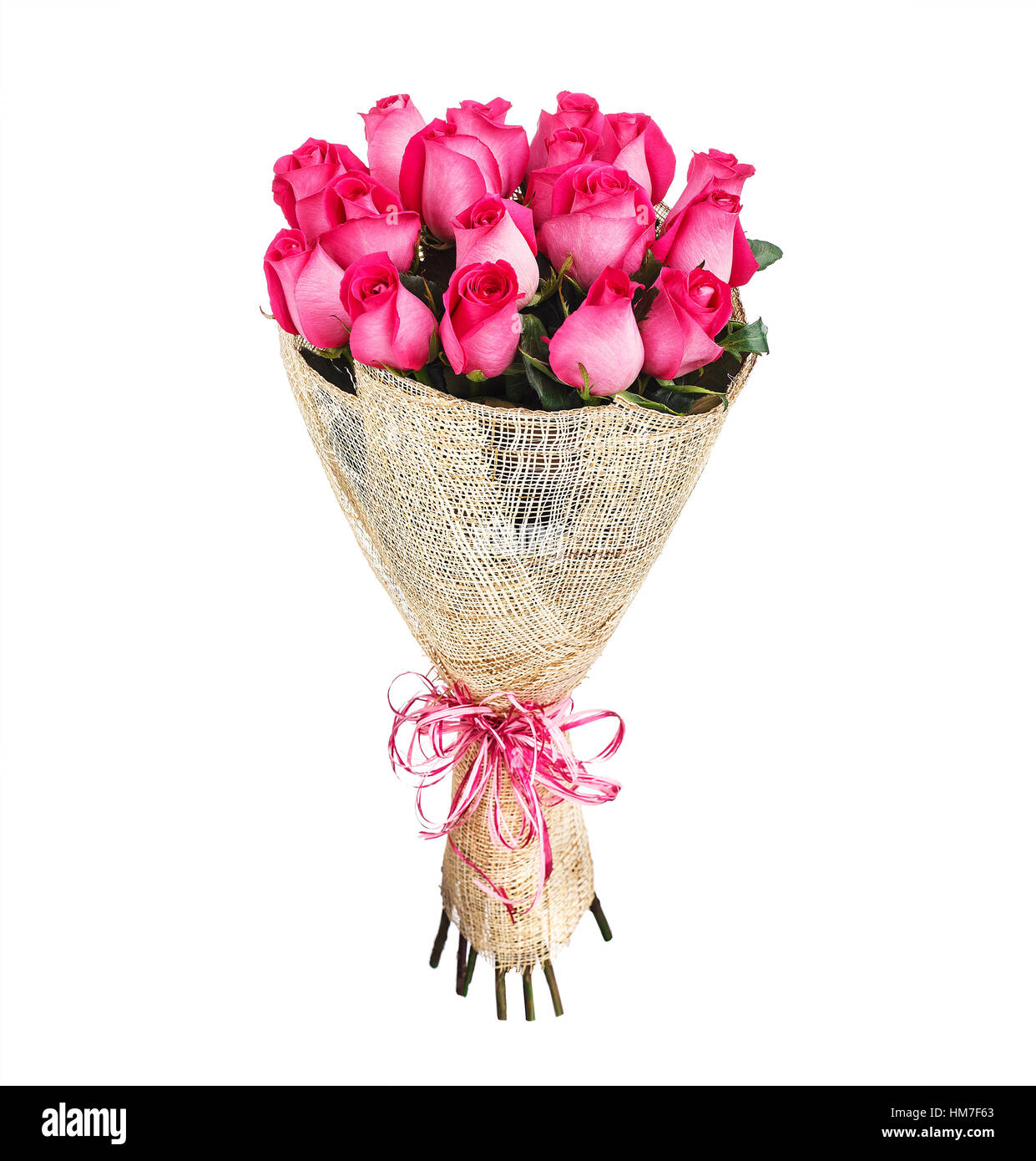 Flower bouquet of pink roses Stock Photo - Alamy