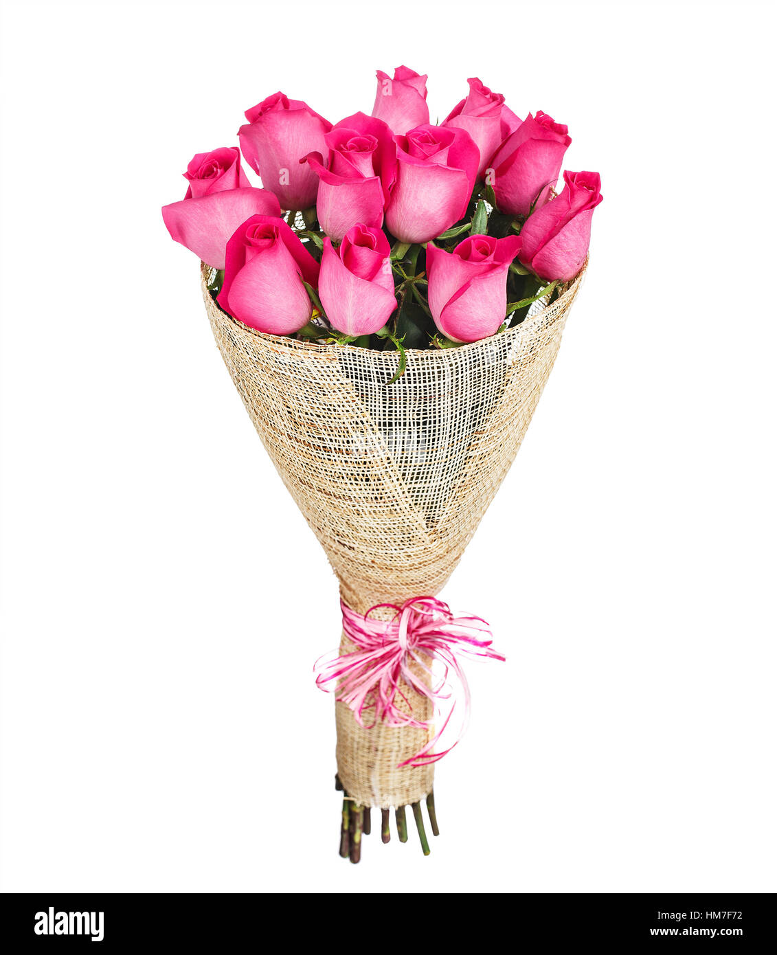 Flower bouquet of pink roses Stock Photo - Alamy