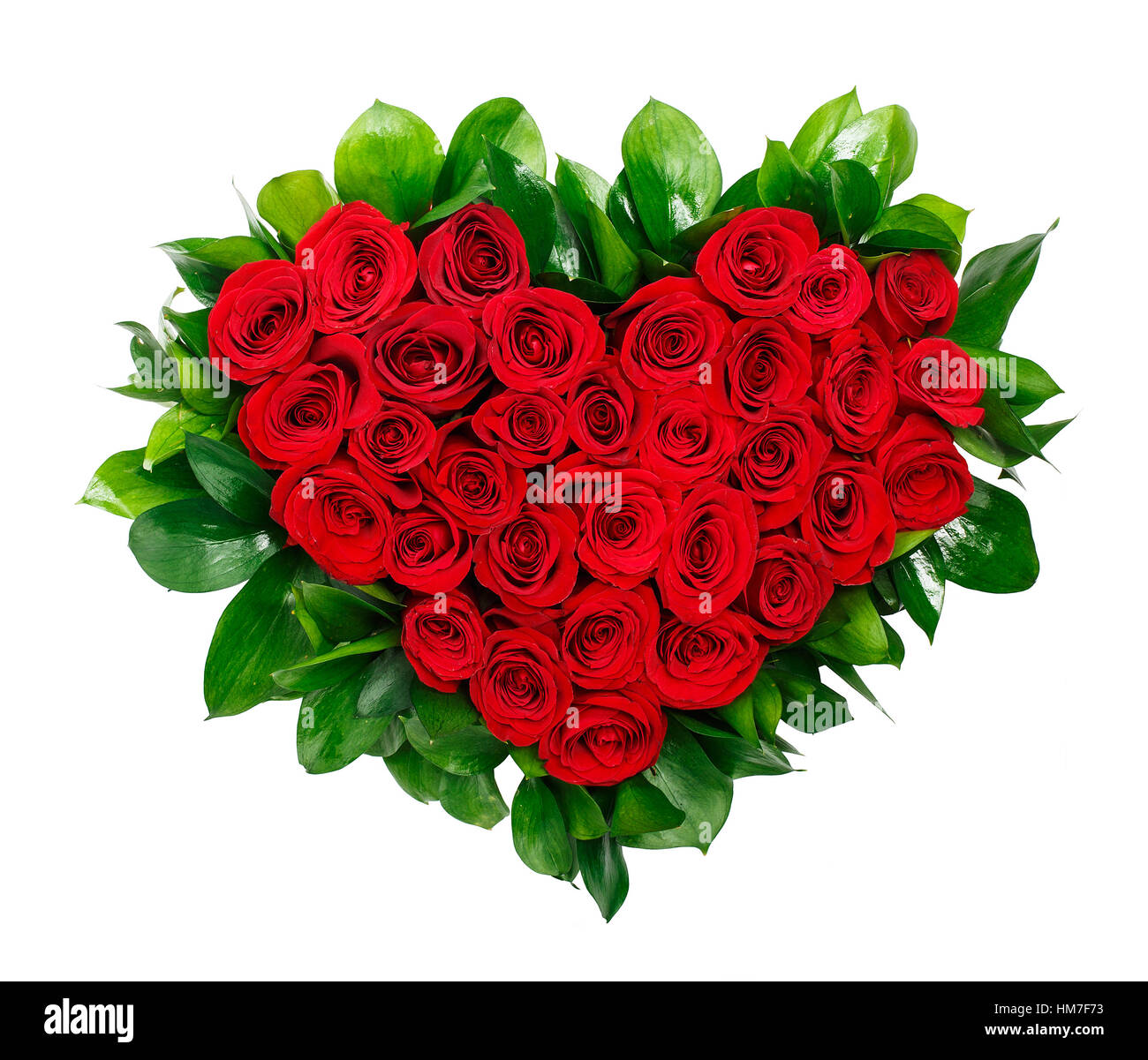 Heart shaped bouquet of red roses Stock Photo - Alamy