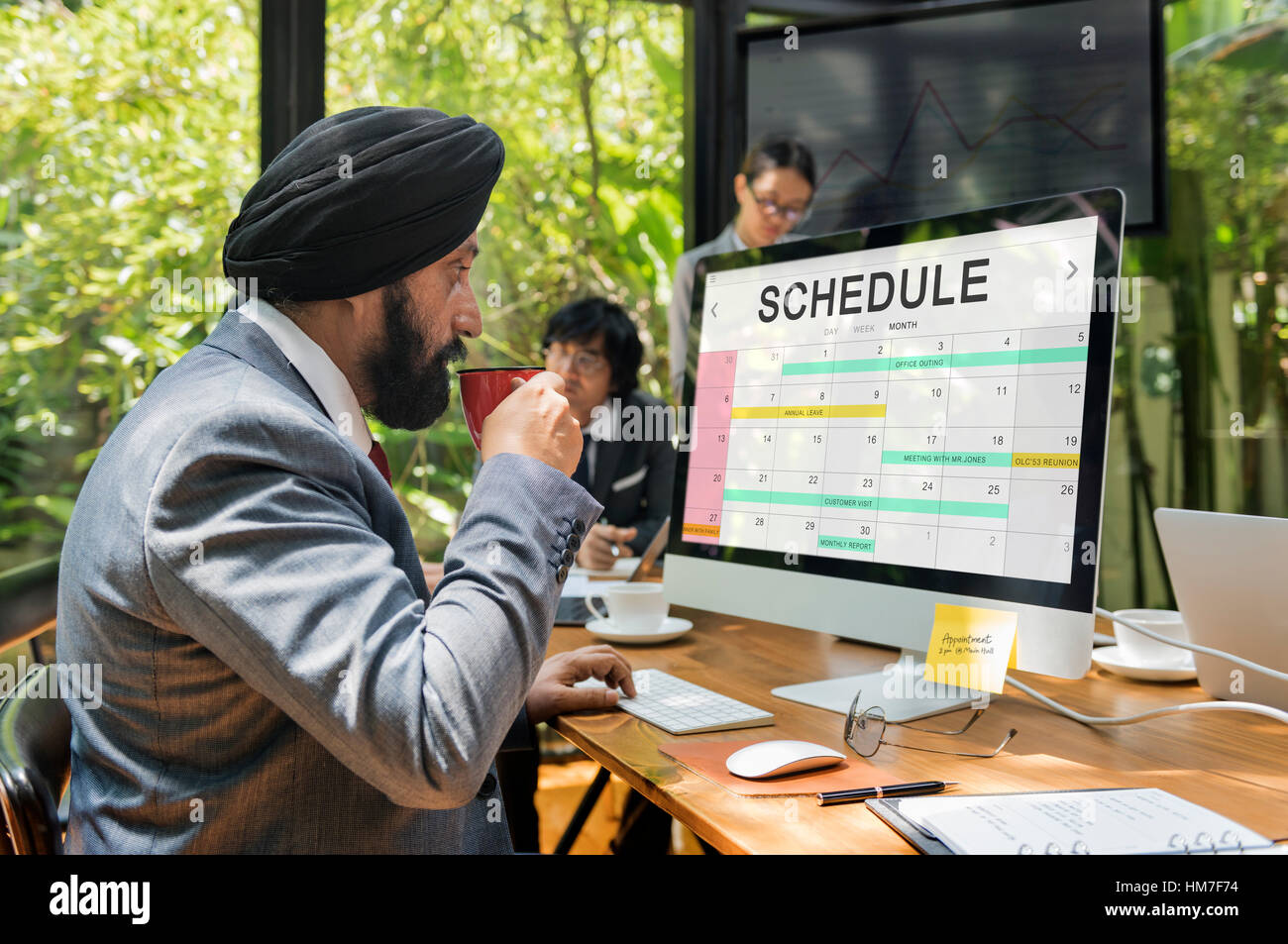 Schedule Table Event Planner Concept Stock Photo - Alamy
