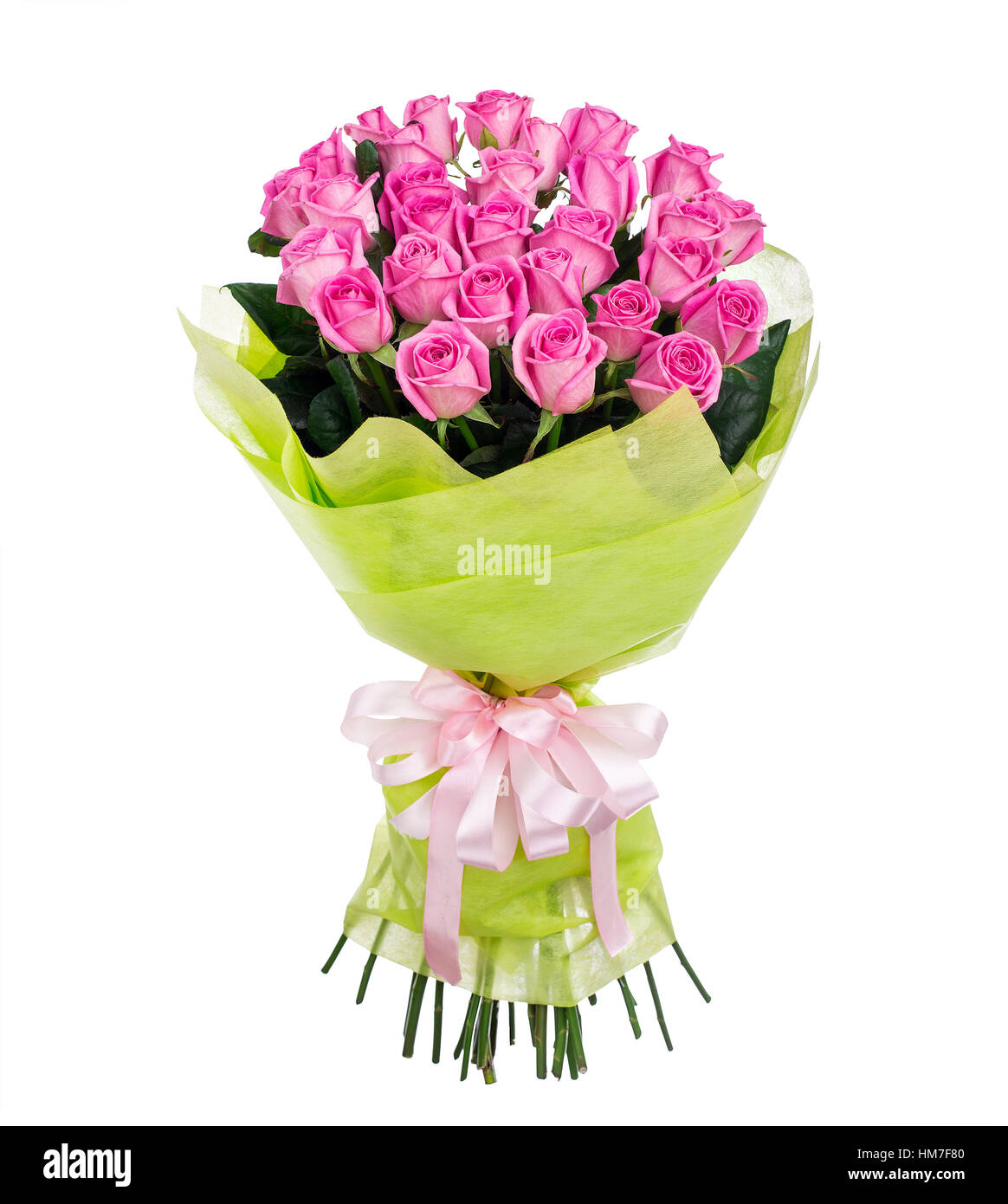 Flower bouquet of pink roses Stock Photo - Alamy
