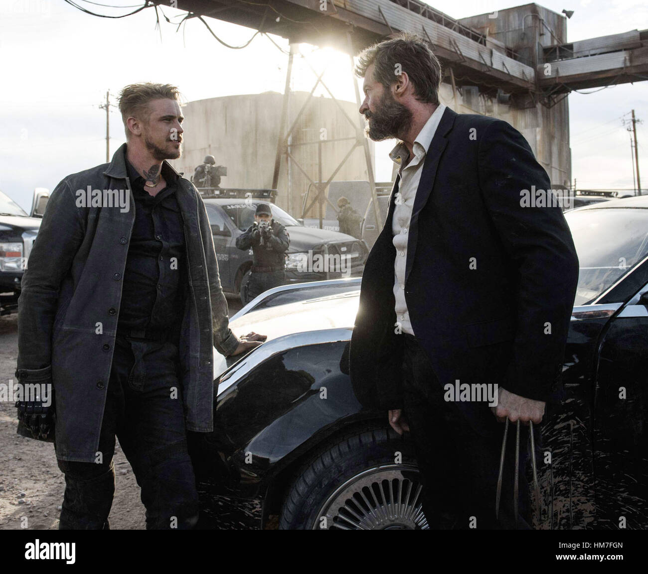 LOGAN, from left, Boyd Holbrook, Hugh Jackman, 2017. ph: Ben Rothstein ...