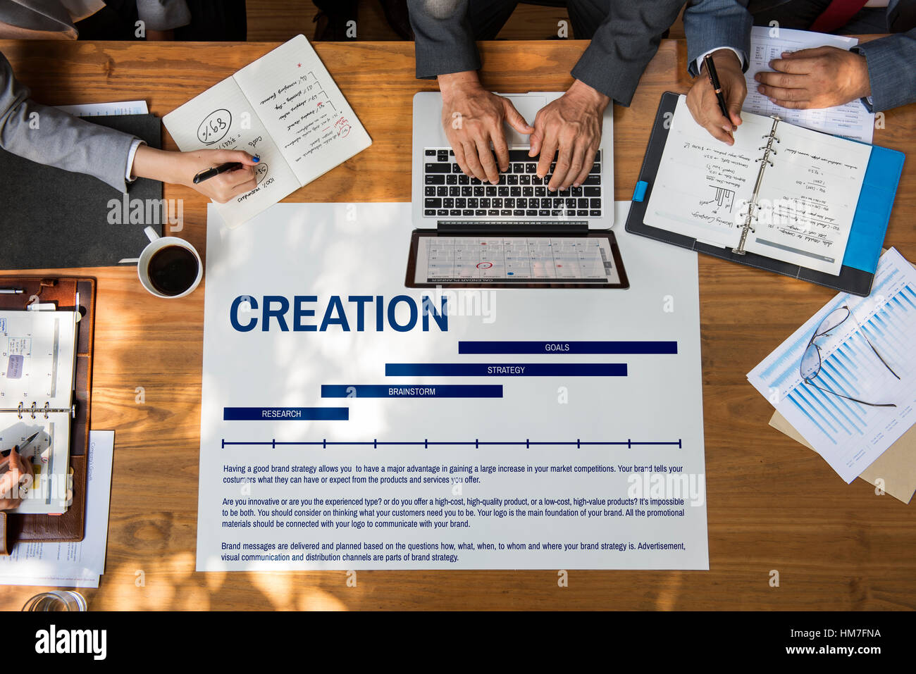 Identity Design Creation Advertising Concept Stock Photo - Alamy