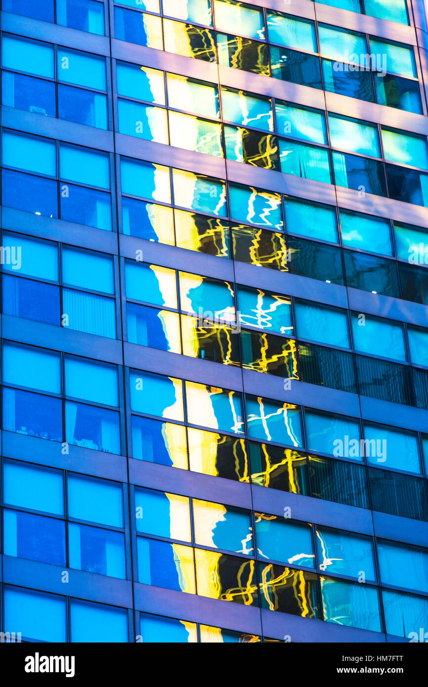 Distorted glass skyscraper hi-res stock photography and images - Alamy