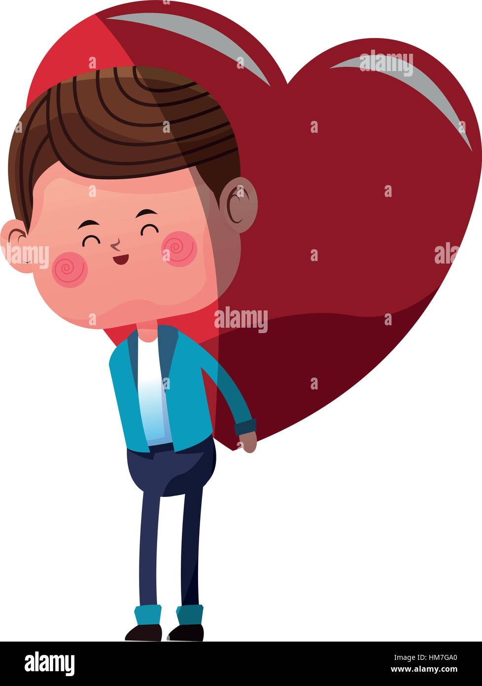 cute boy cartoon icon Stock Vector Image & Art - Alamy