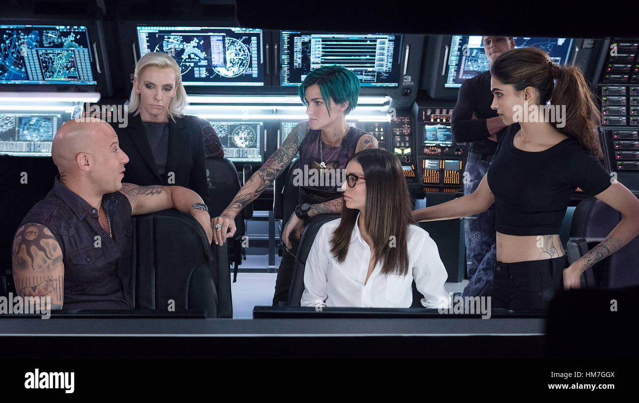 Xxx Return Of Xander Cage From Left Vin Diesel Toni Collette Ruby Rose Nina Dobrev
