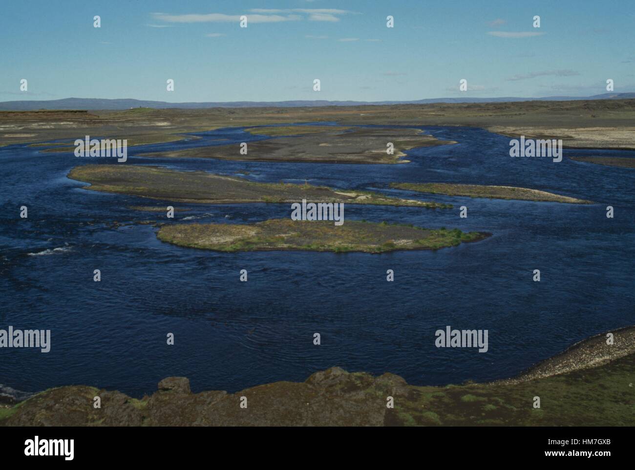 A section of the Thjorsa river, Iceland Stock Photo - Alamy