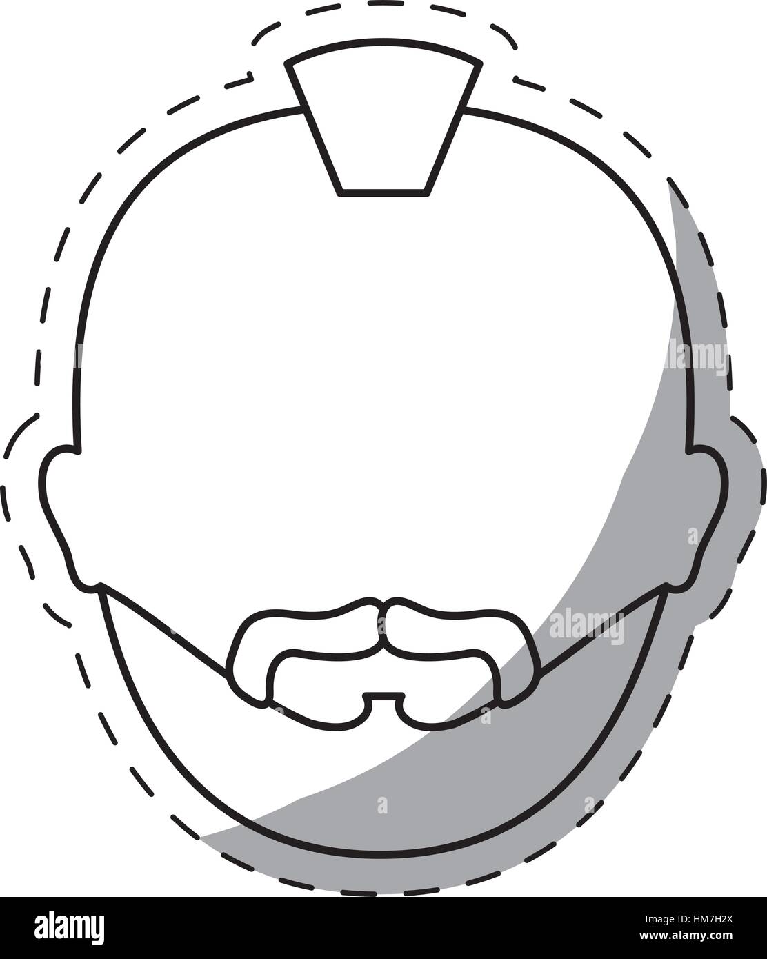 figure criminal man face icon, vector illustration image Stock Vector ...