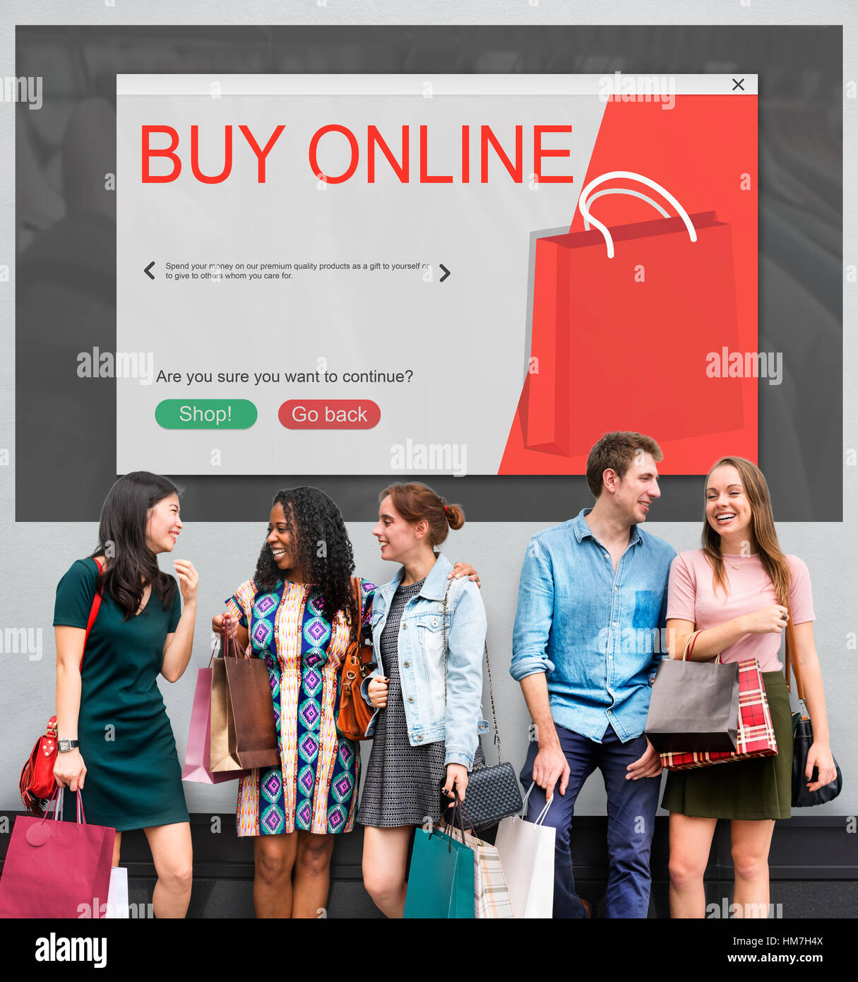 Online Shopping Cart E-Commers Concept Stock Photo - Alamy