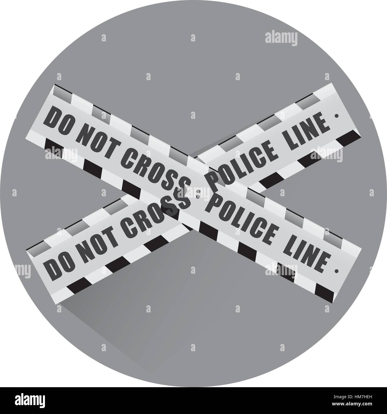 figure do not cross ribbon icon, vector illustration Stock Vector Image ...