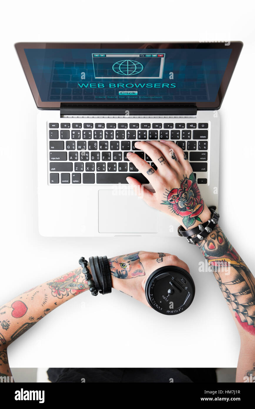 Web Browsers Application Information Interface Concept Stock Photo - Alamy