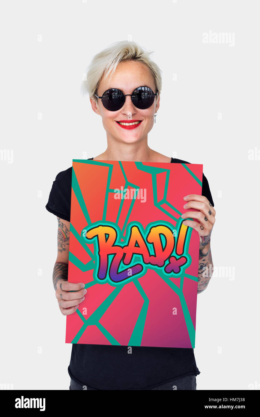 Rad Awesome Cool Creative Fashion Trendy Concept Stock Photo - Alamy