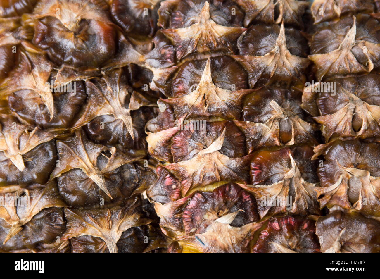 Pineapple fruit shell background pattern close up Stock Photo - Alamy