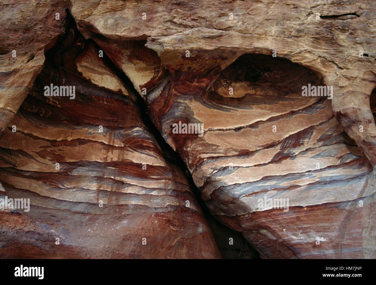 Sandstone formation, Petra, Jordan Stock Photo - Alamy
