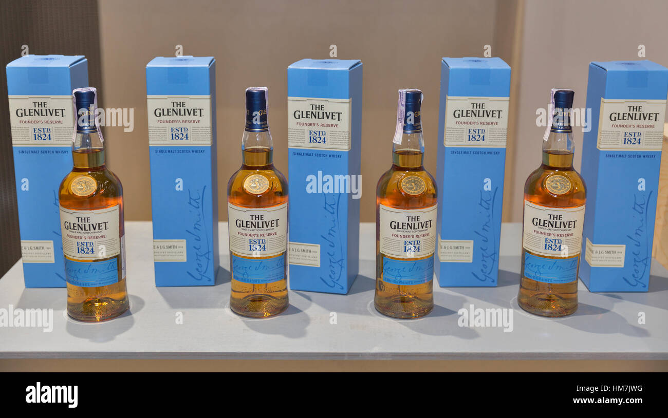 KIEV, UKRAINE - NOVEMBER 21, 2015: The Glenlivet Founders Reserve ...