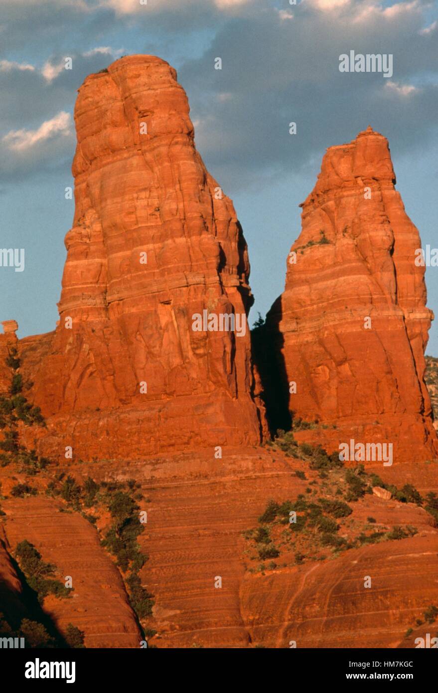 Rock monoliths, Oak Creek Canyon, near Sedona, Arizona, United States ...