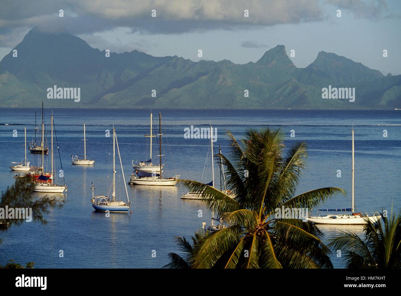 French polynesia sail boat in hi-res stock photography and images - Alamy