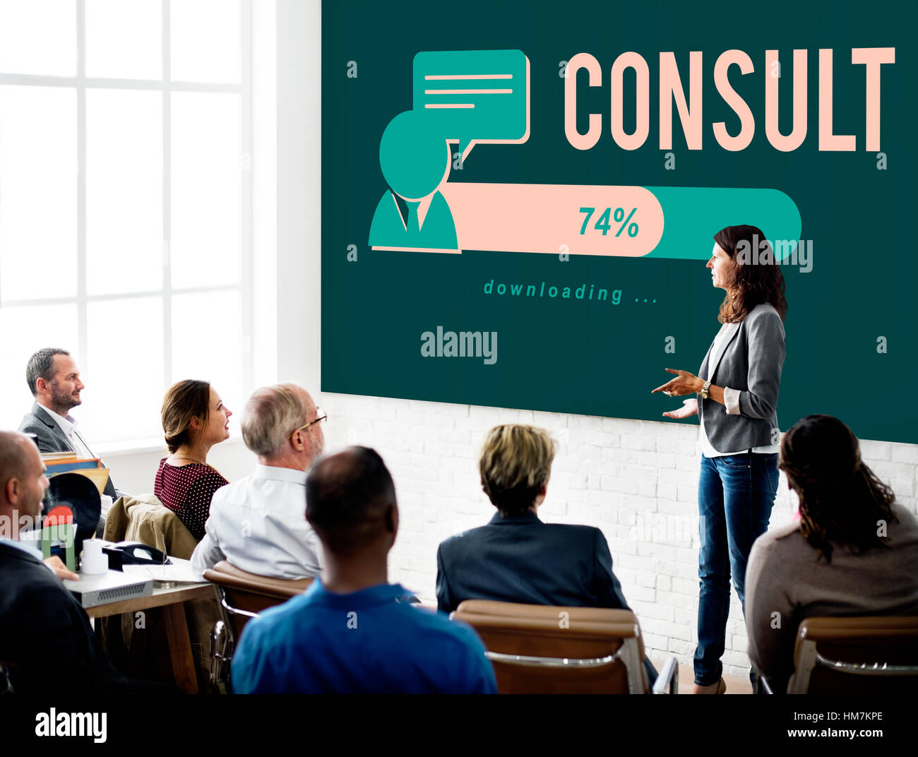 Consult Advise Sharing Strategy Planning Concept Stock Photo - Alamy