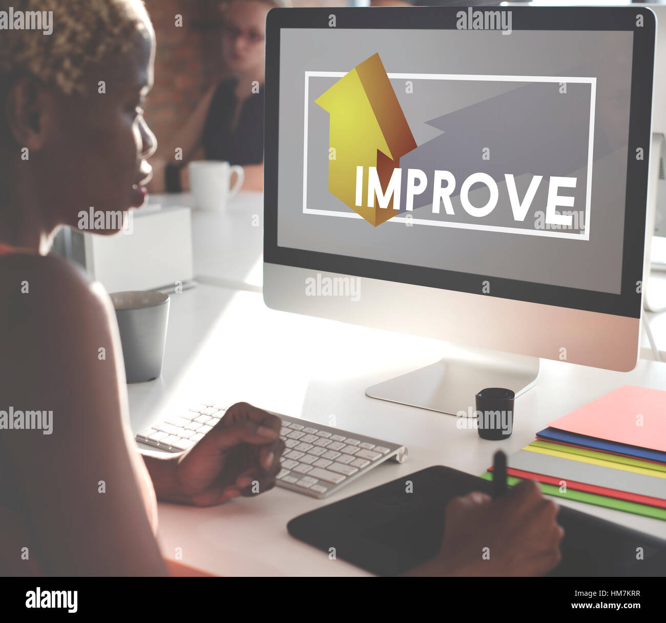 Arrow up Icon Success Increase Concept Stock Photo - Alamy