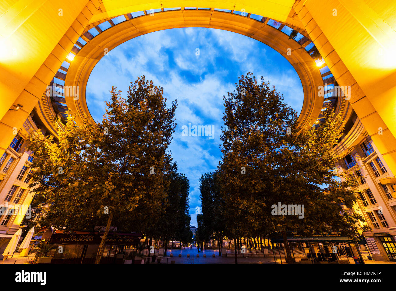 France, Occitanie, Montpellier, Modern architecture of Quartier ...