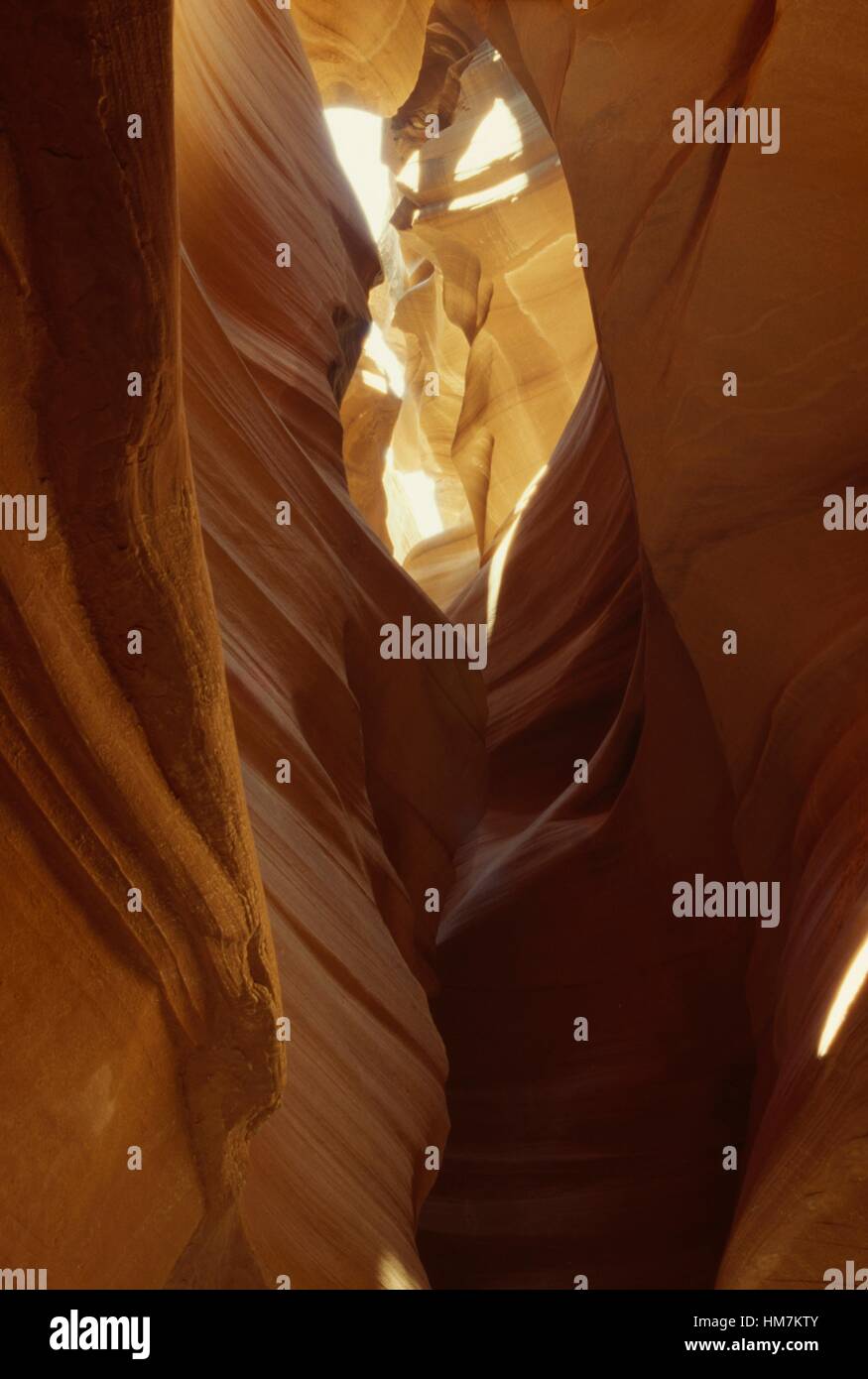 Inside Corkscrew Canyon, canyon crack, Upper Antelope Canyon, Arizona ...