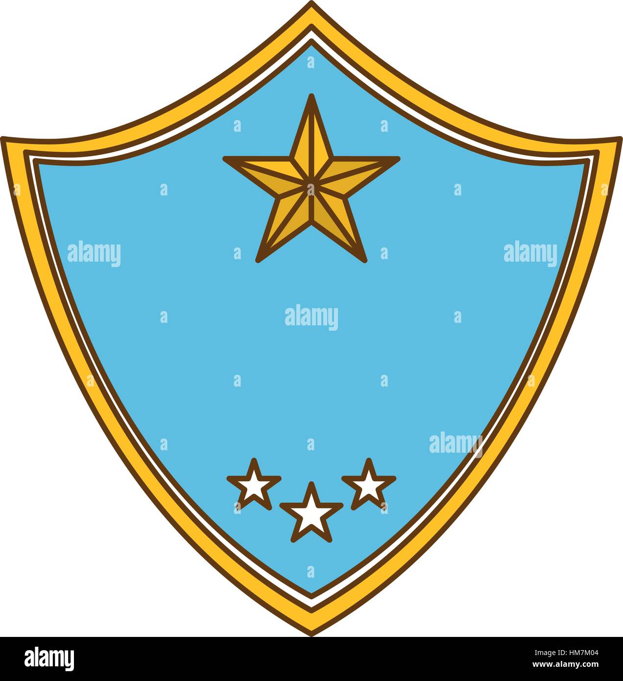 blue police badge icon image, vector illustration Stock Vector Image ...