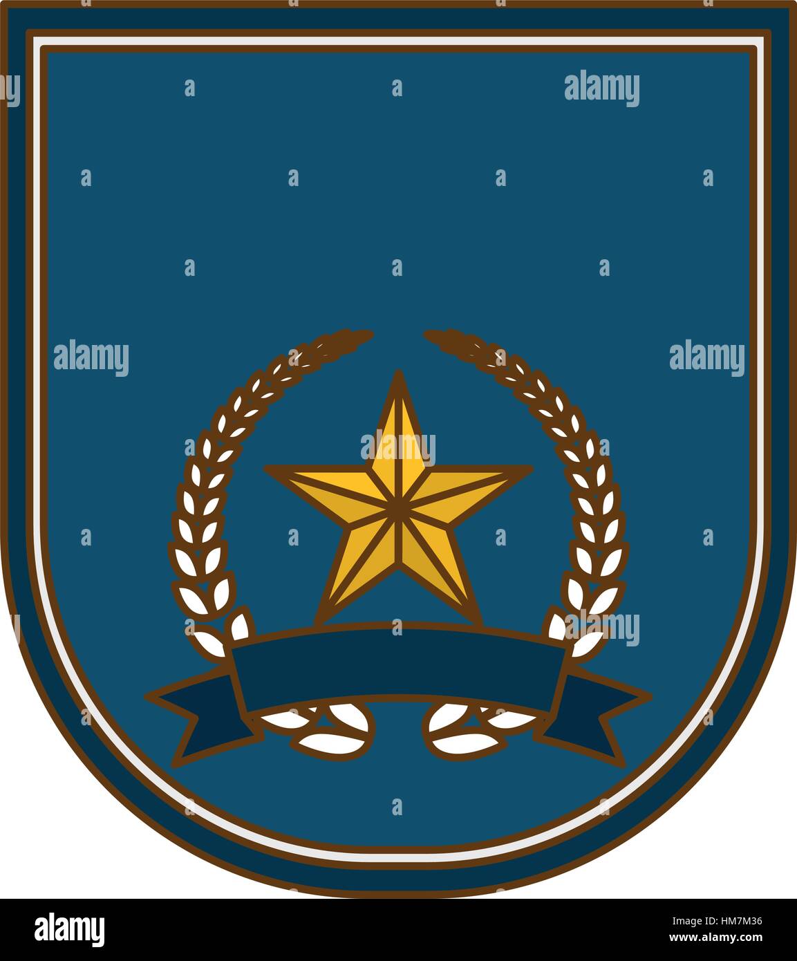 blue police badge icon image, vector illustration Stock Vector Image ...