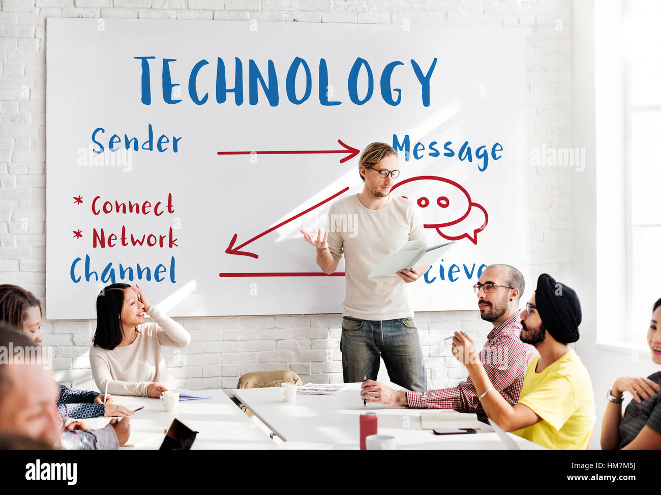 Communication Graph Networking Connection Internet Concept Stock Photo ...