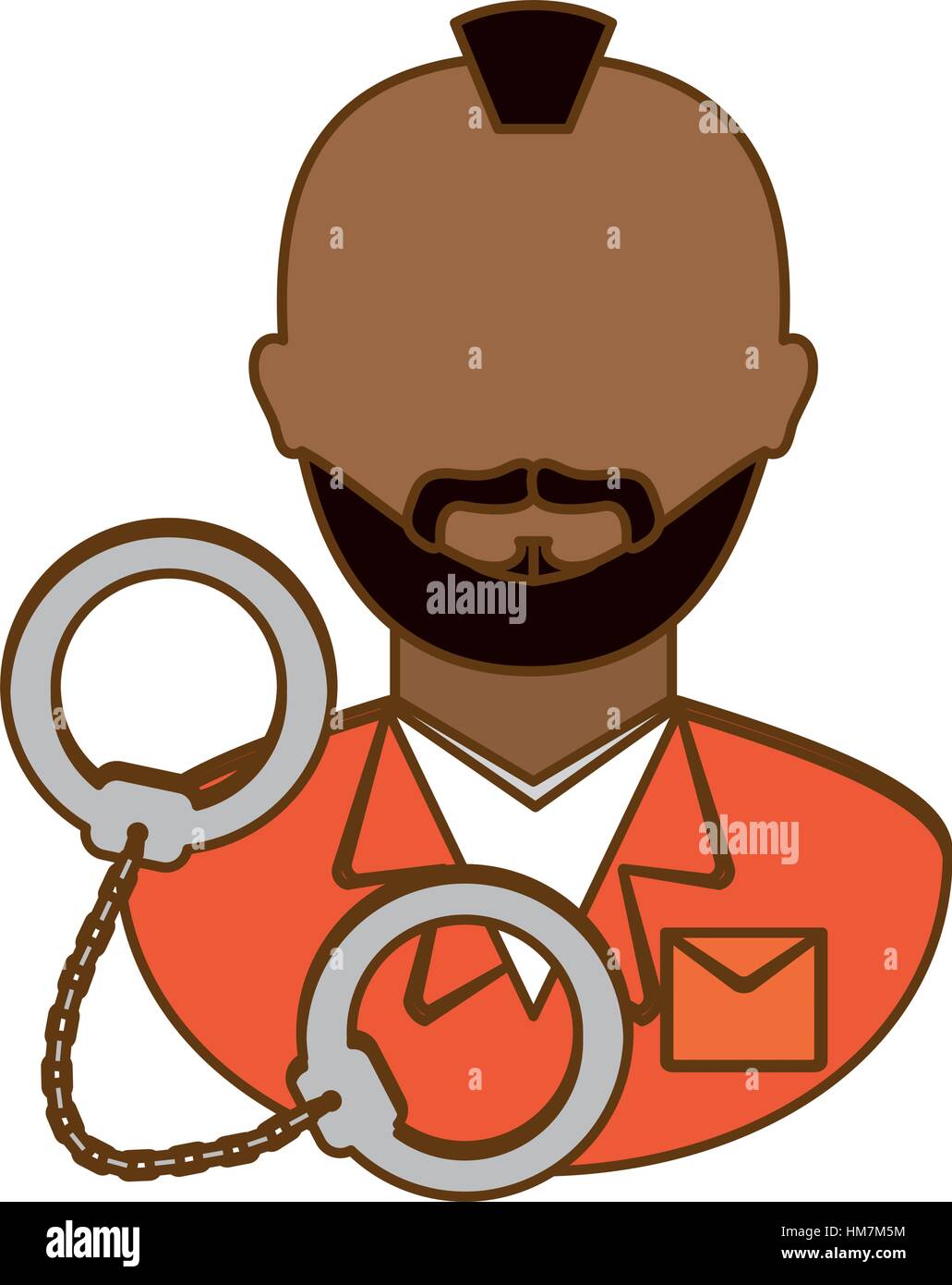 Men with handcuffs Stock Vector Images - Alamy