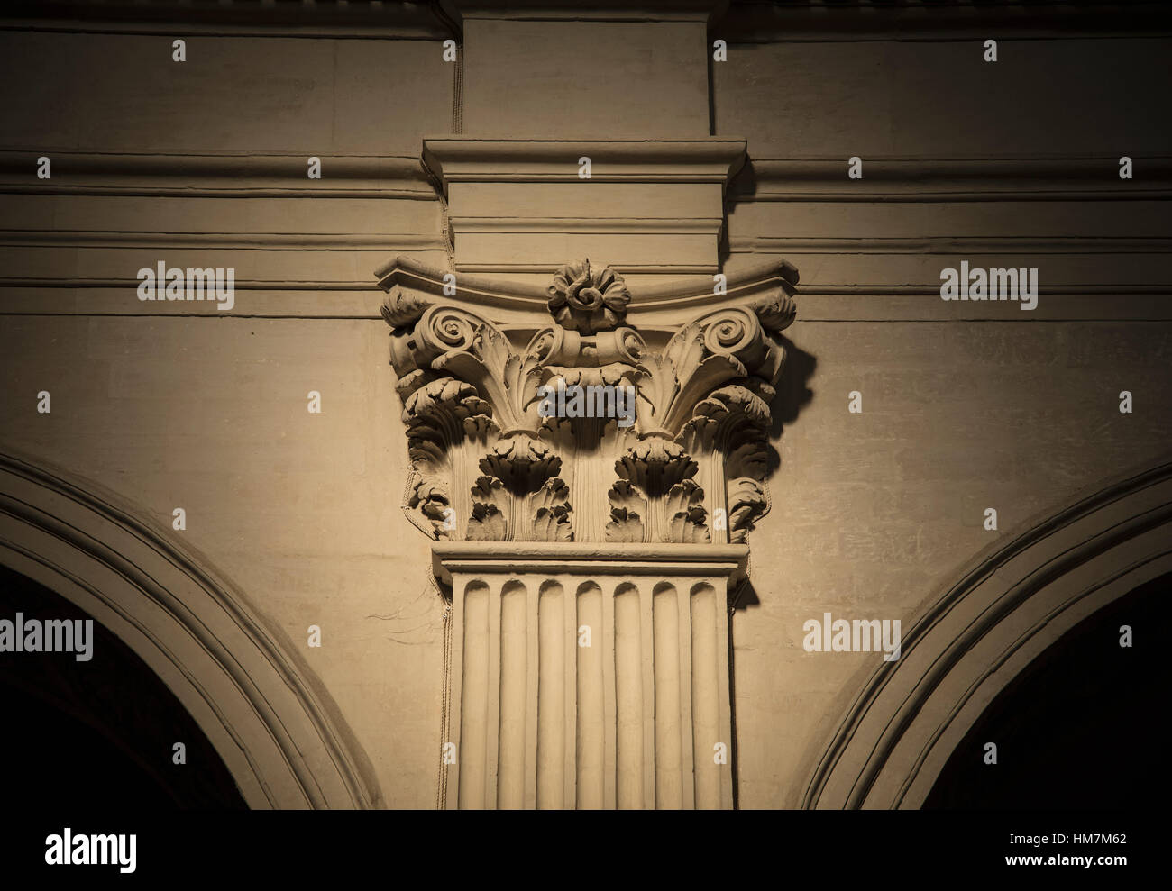 Italy, Puglia, Lecce, Detail of ornate column Stock Photo - Alamy