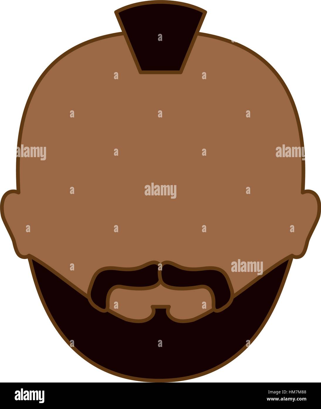 color criminal man face icon, vector illustration image Stock Vector ...