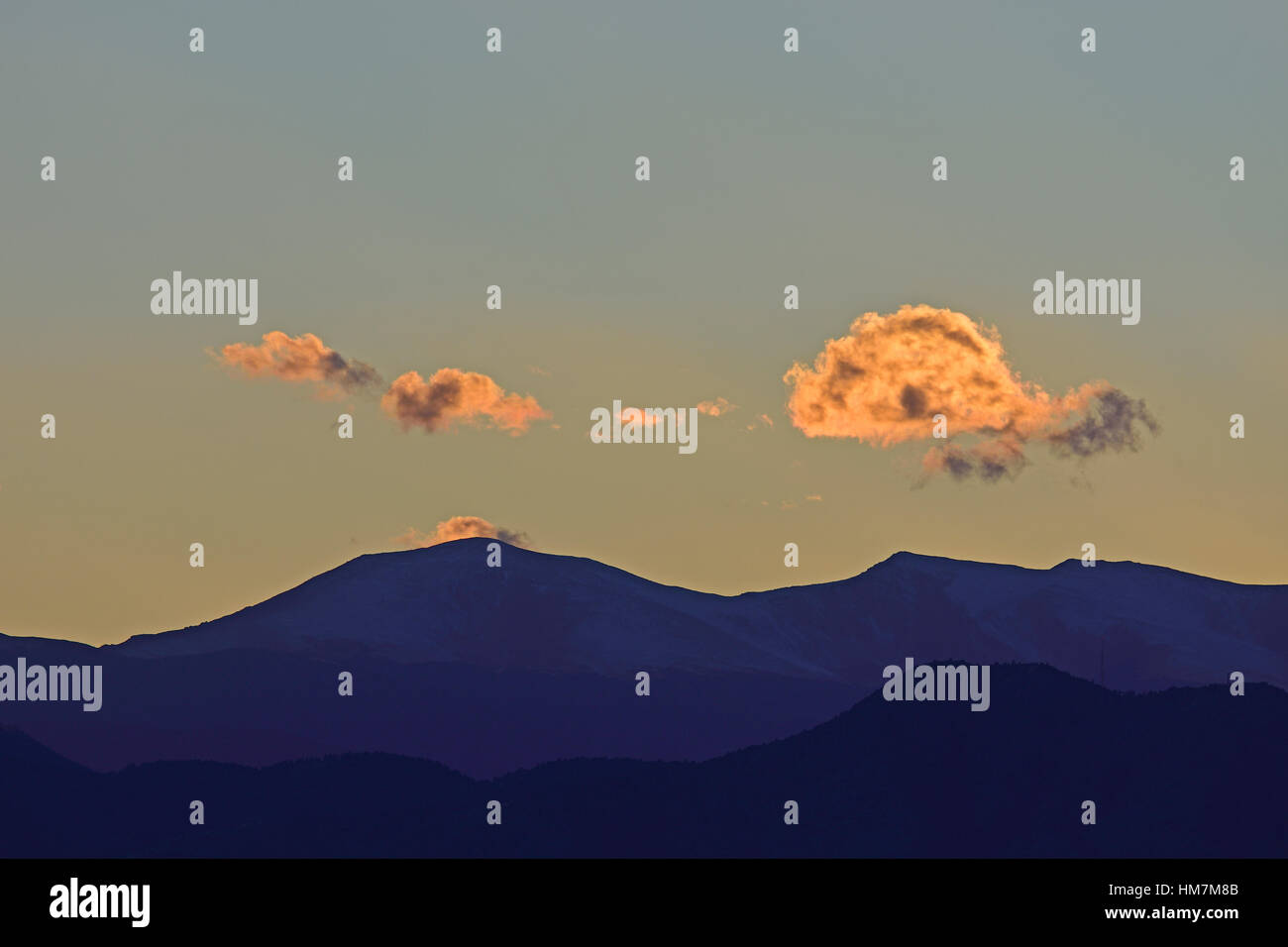 Denver sunset hi-res stock photography and images - Alamy