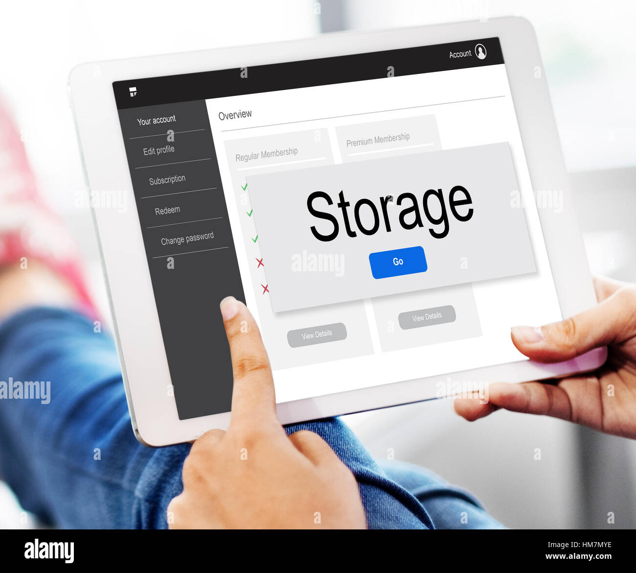 Free Trial Storage Member Concept Stock Photo - Alamy
