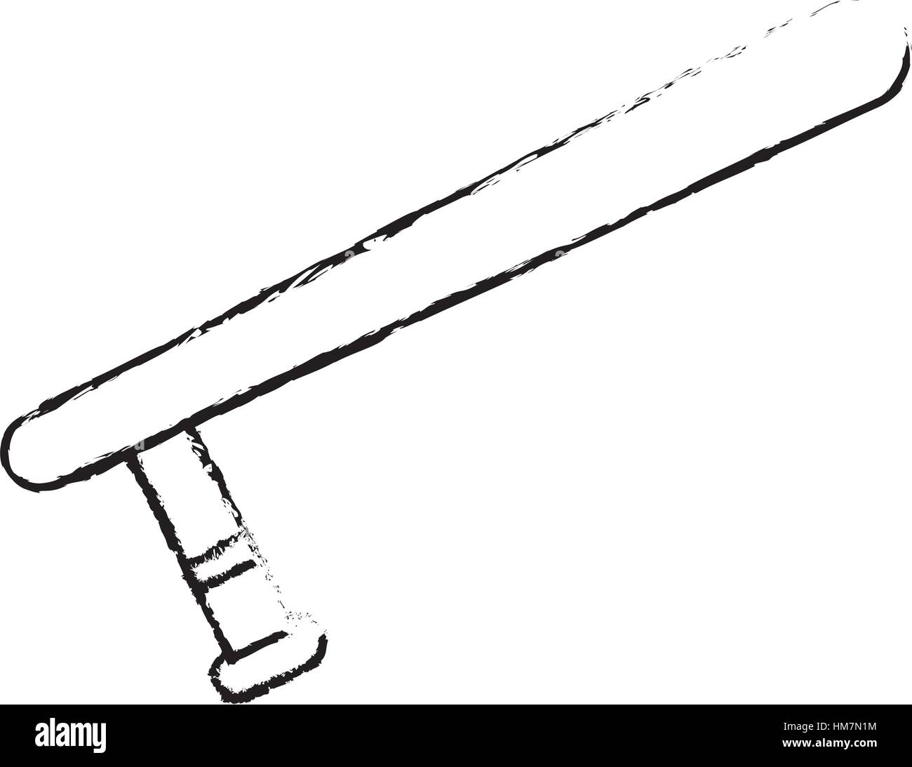 figure police baton icon design, vector ilustration Stock Vector Image ...