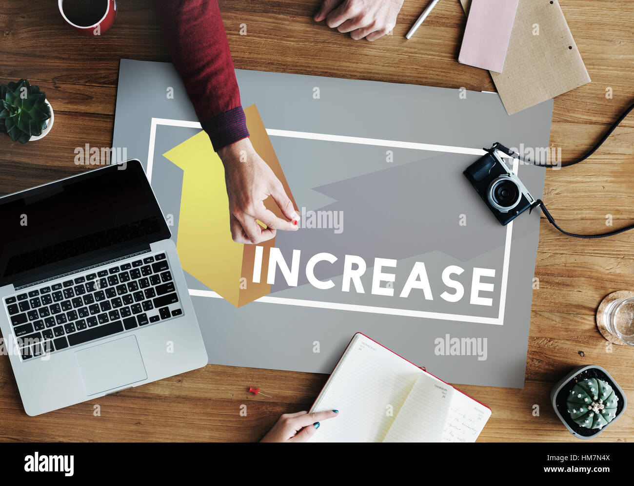 Arrow up Icon Success Increase Concept Stock Photo - Alamy