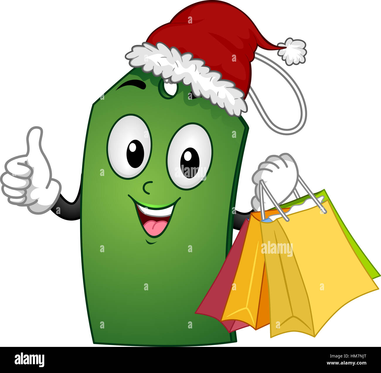 Mascot Illustration of a Price Tag Giving a Thumbs Up Stock Photo - Alamy
