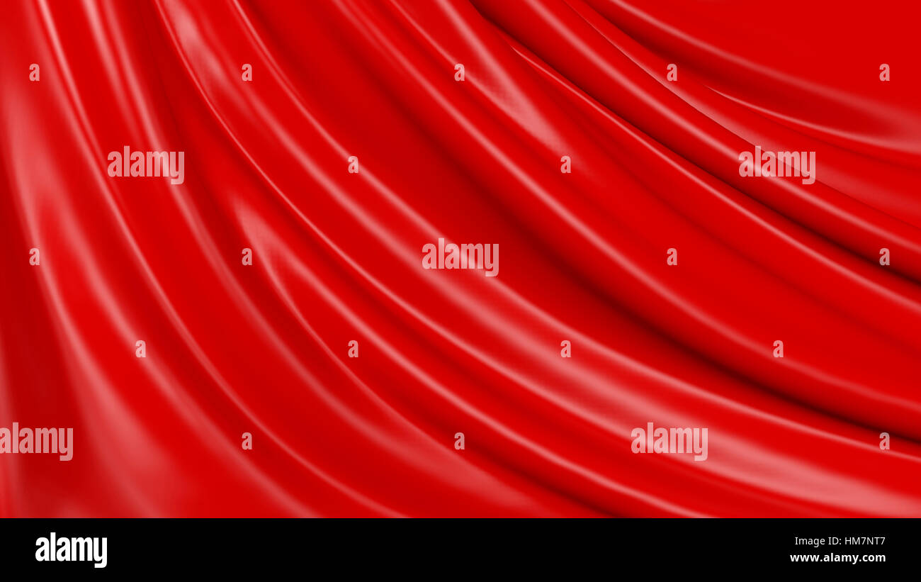 3D Illustration Abstract Red Background Silk Cloth Stock Photo - Alamy