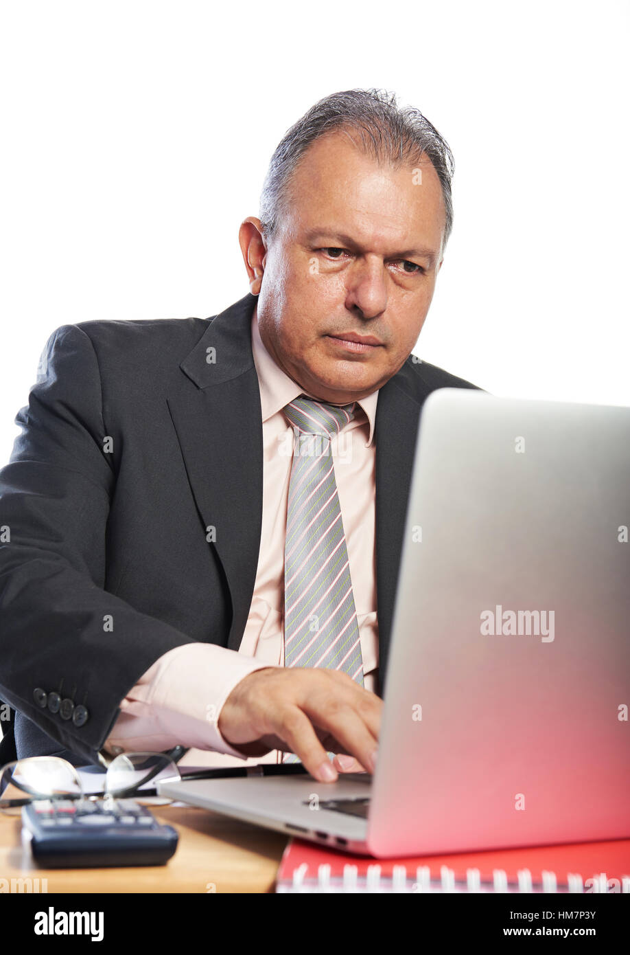 Computer isolated man hi-res stock photography and images - Alamy