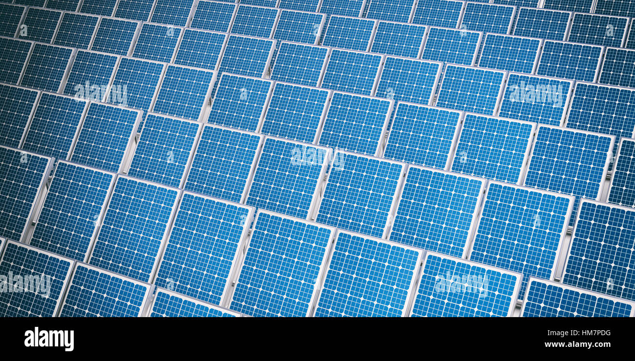 3d rendering solar panels as full background Stock Photo - Alamy