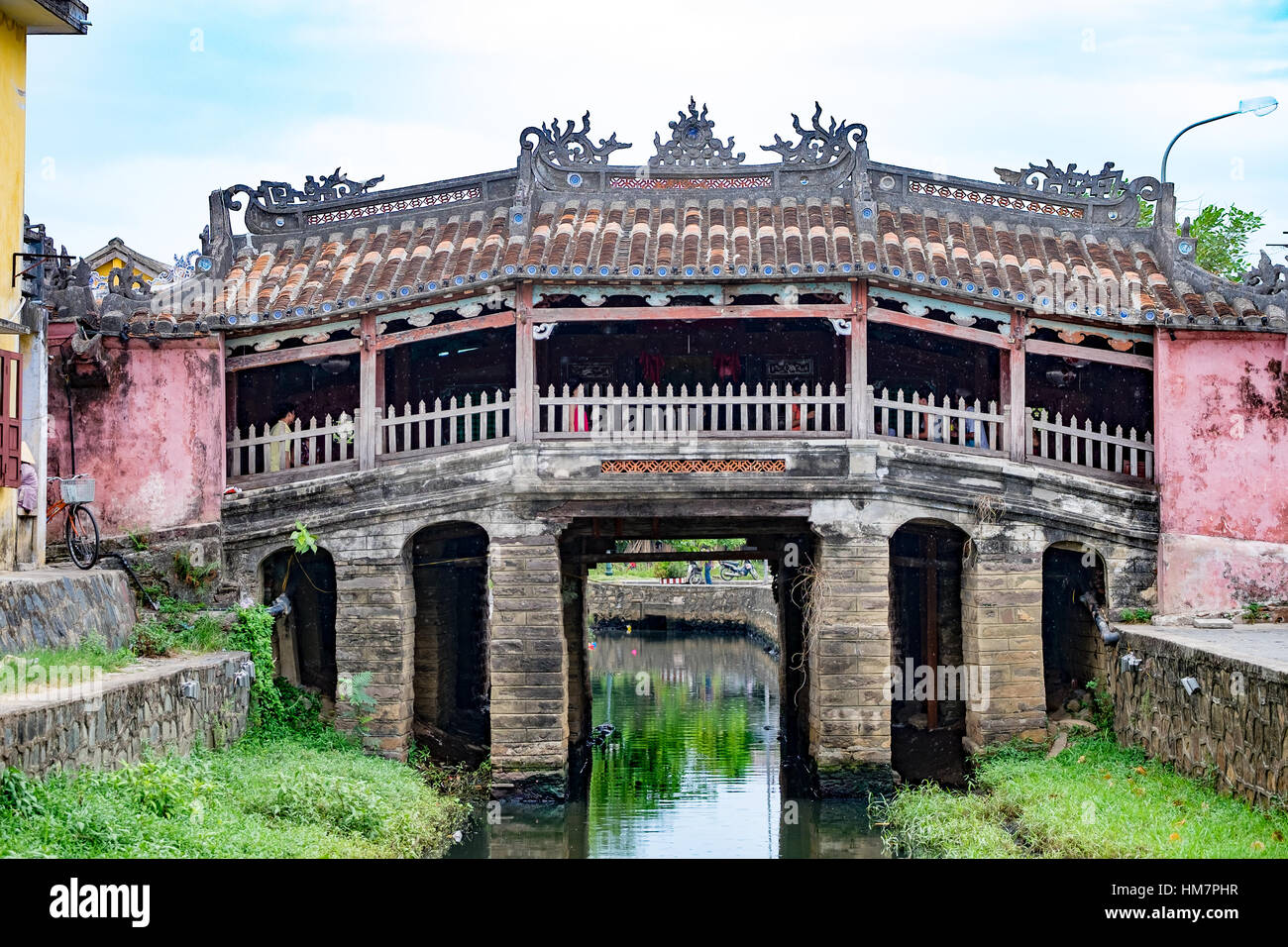 Japanese pagoda (or Bridge pagoda) in Hoi An ancient town at January 23 ...