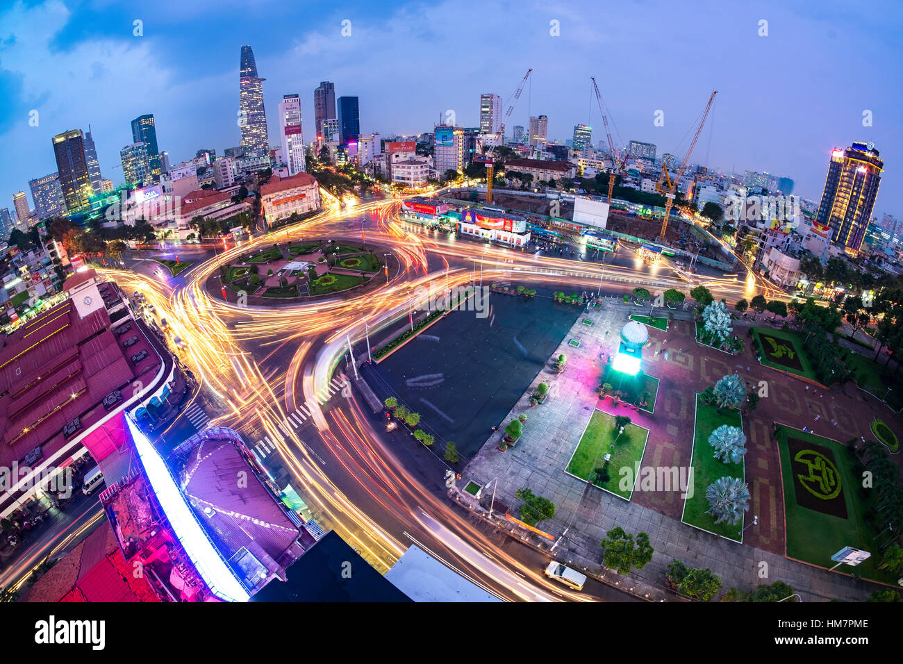 Impression, colorful, vibrant scene of traffic, dynamic, crowded city ...