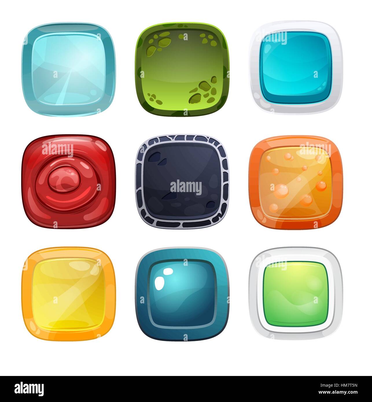 Set square ui game Cut Out Stock Images & Pictures - Alamy