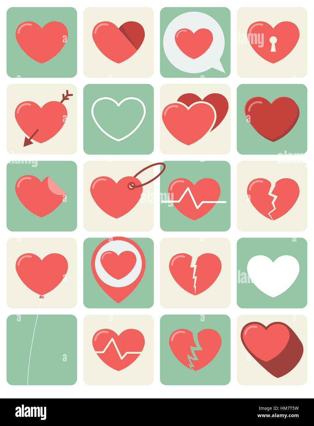 Red broken heart vector hi-res stock photography and images - Alamy