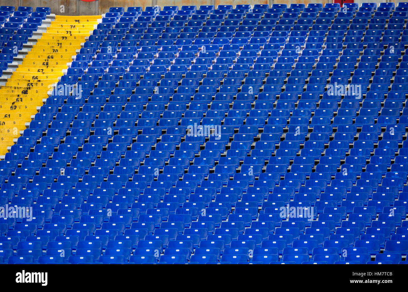 rows of seats in a sports stadium Stock Photo - Alamy