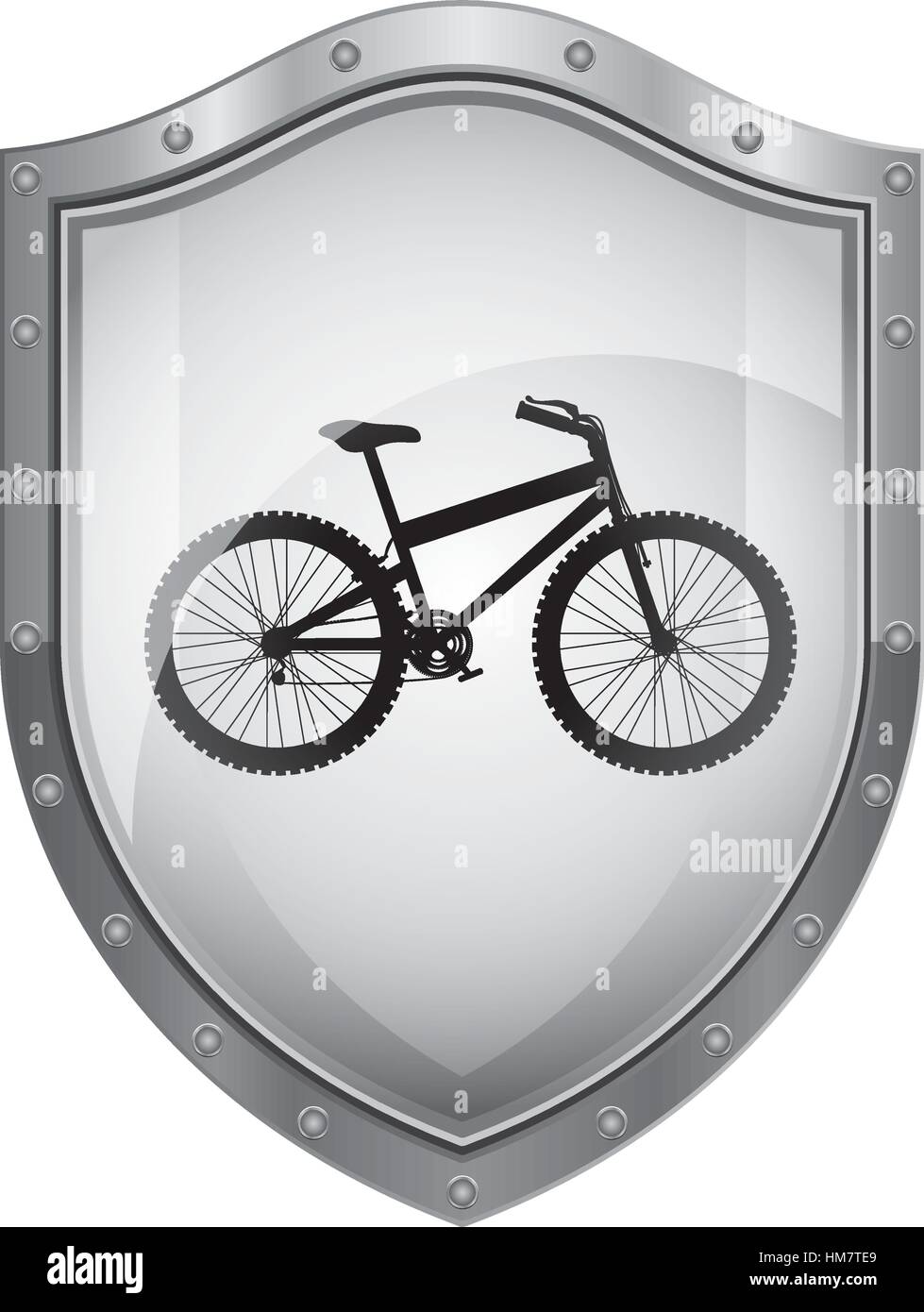 Metallic bicycle rack Stock Vector Images - Alamy