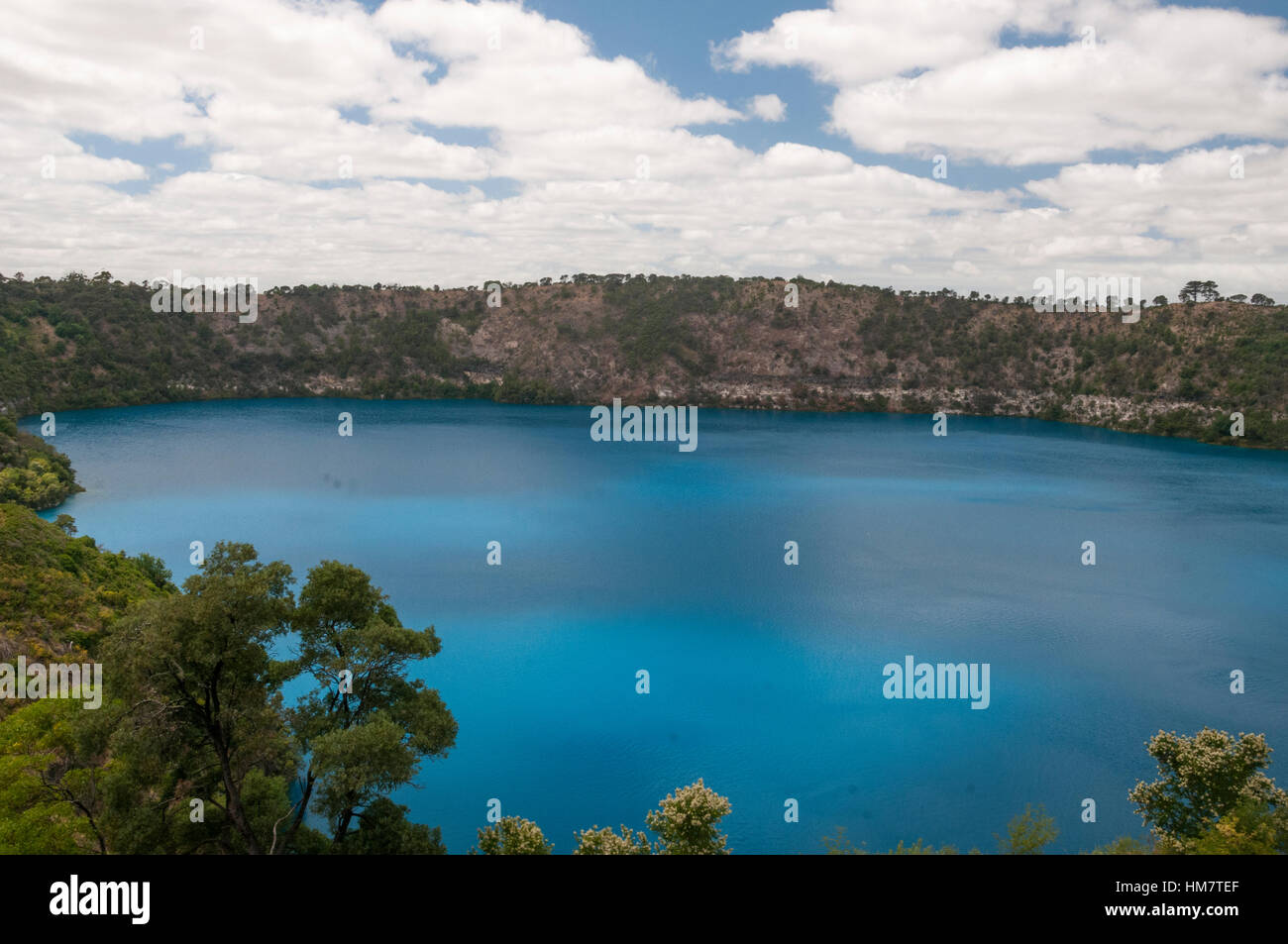 The Blue Lake at Mt Gambier, southeastern South Australia Stock Photo ...