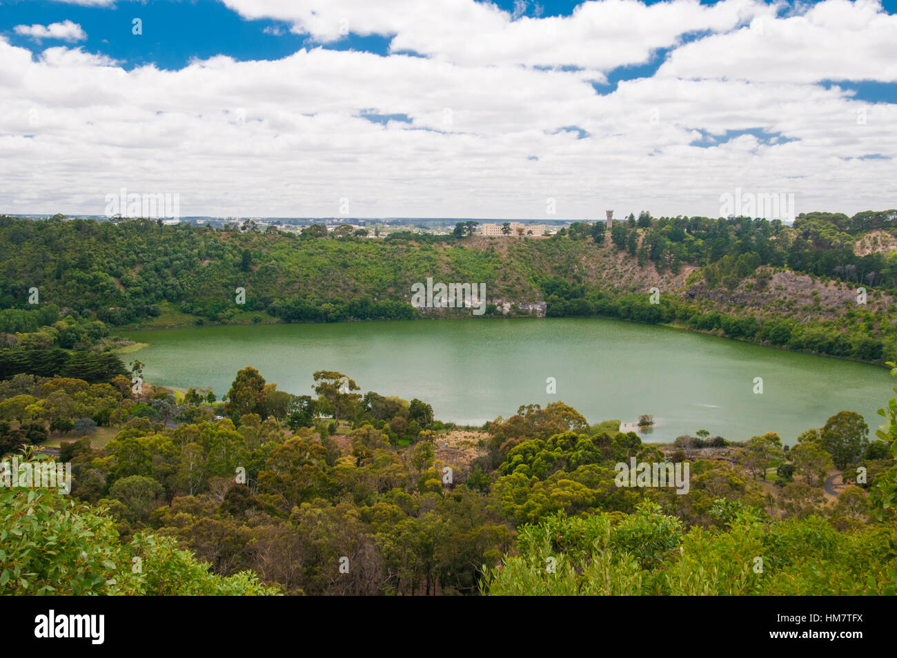 The Valley Lake at Mt Gambier, southeastern South Australia Stock Photo ...